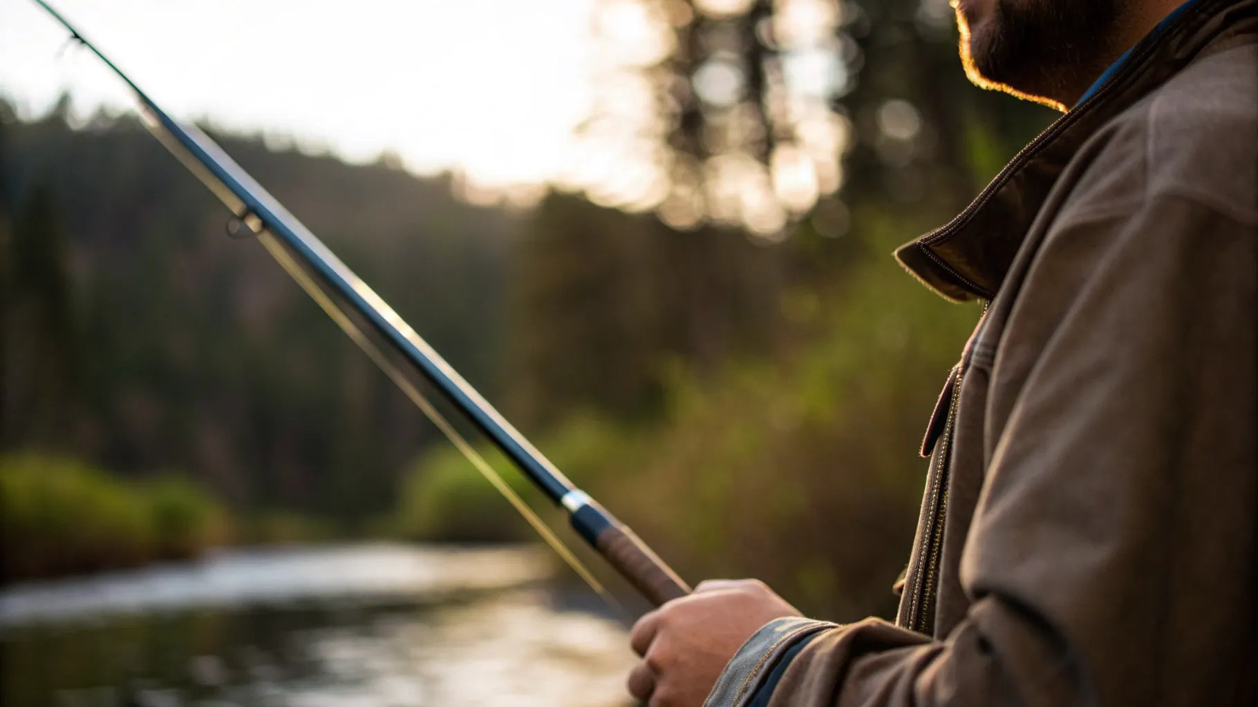 fishing pole with hook