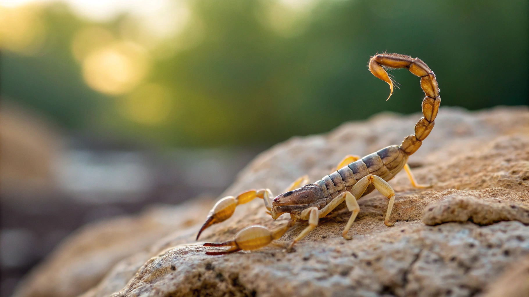 scorpion biting someone