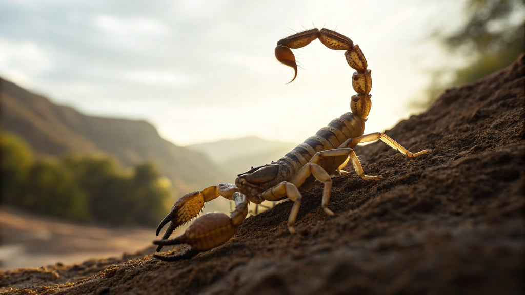 scorpion stinging itself