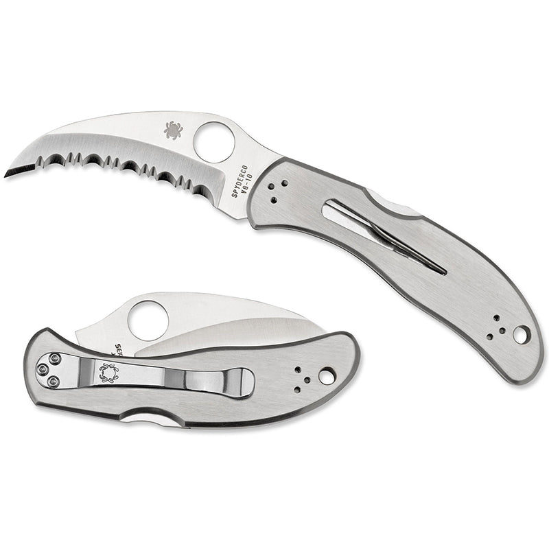 Spyderco Harpy Clipit Stainless Steel Blade - C08 - Battlbox.com