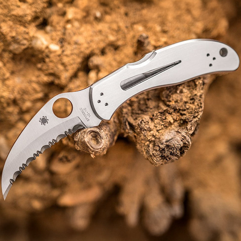 Spyderco Harpy Clipit Stainless Steel Blade - C08 - Battlbox.com