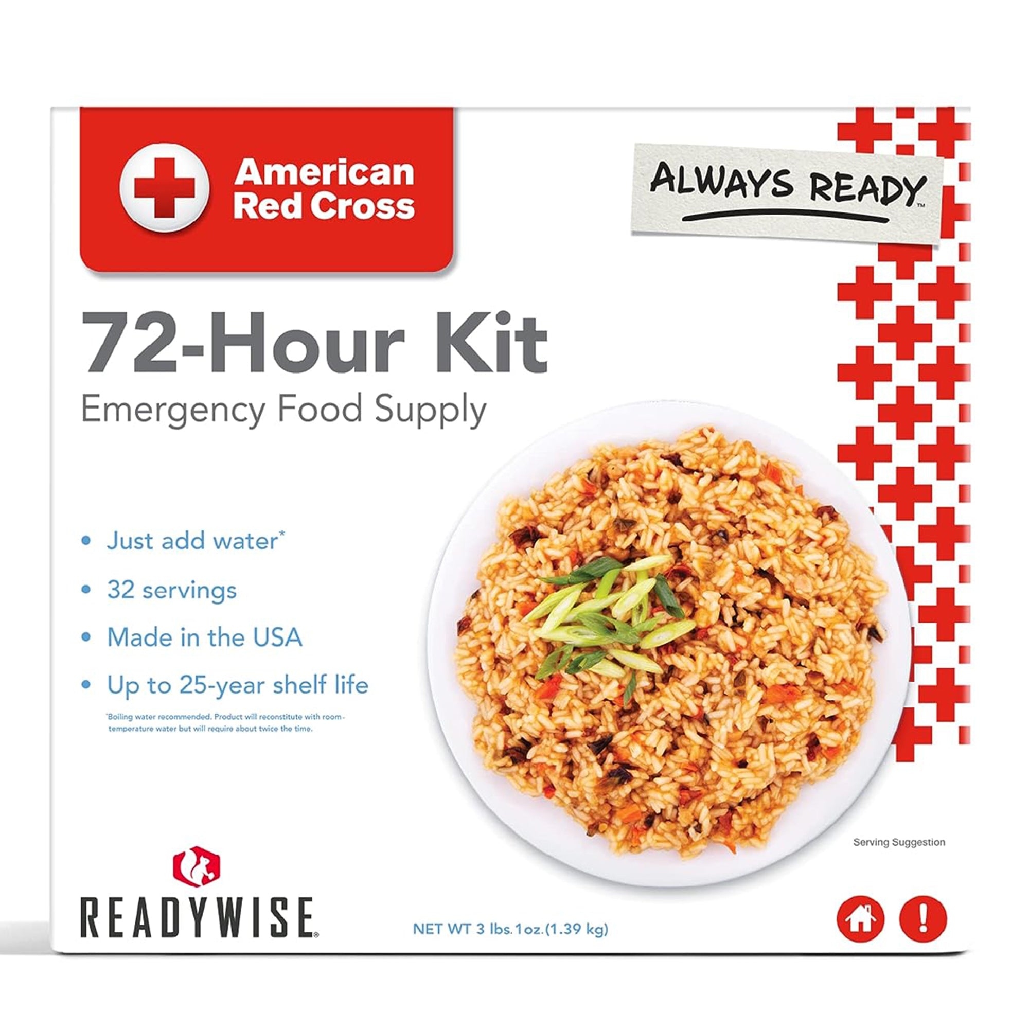 ReadyWise American Red Cross 72 Hour Emergency Food Kit - Battlbox.com