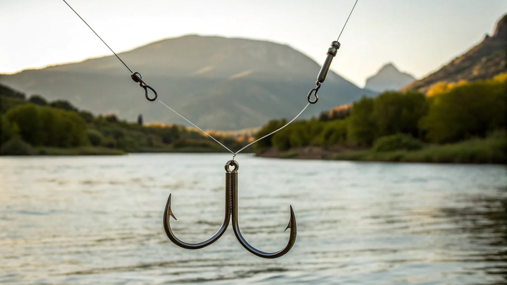 How to Make a Double Hook Fishing Leader for Monster Catfish | Battlbox ...