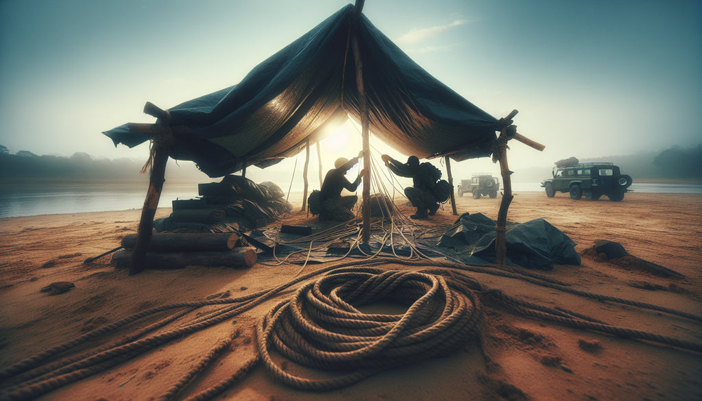 How To Build A Shelter With A Tarp And Rope | Battlbox - Battlbox.com