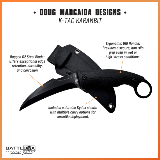 BattlBox | K-TAC Karambit - Designed By Doug Marcaida - Battlbox.com