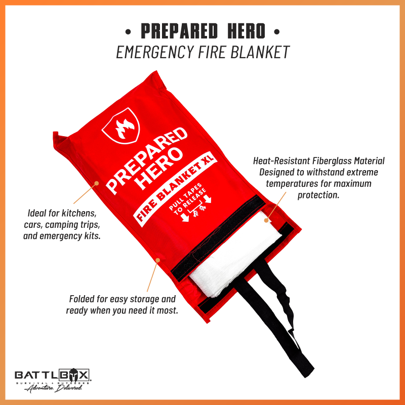 BattlBox | Prepared Hero - Emergency Fire Blanket - Battlbox.com