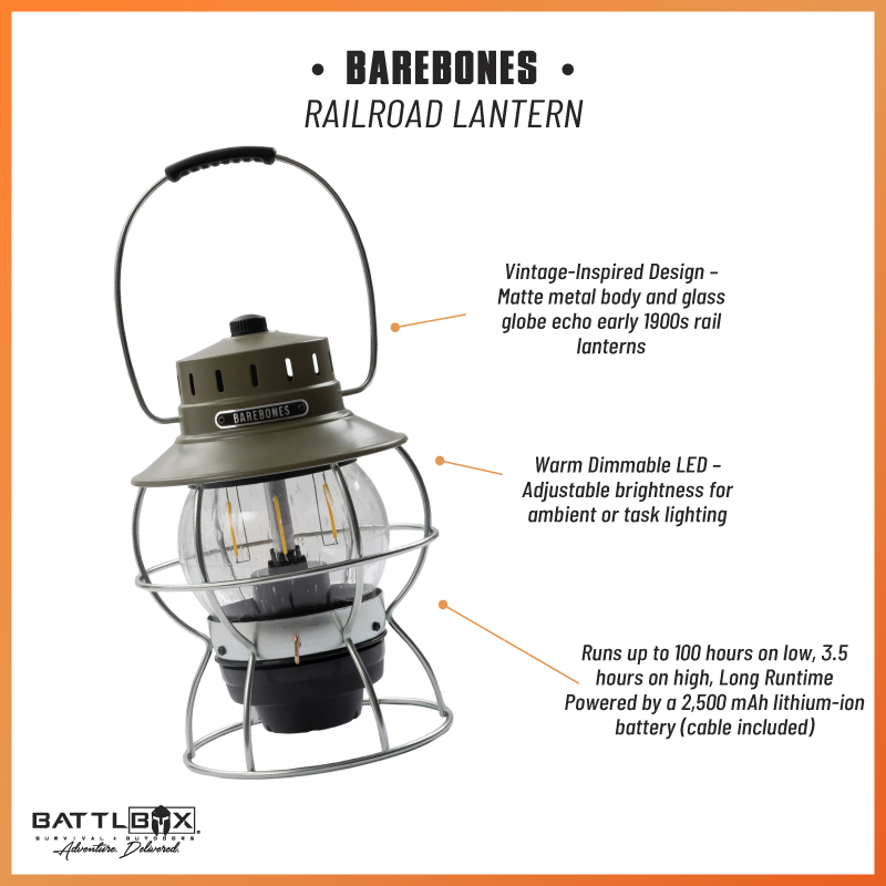 BattlBox | BareBones - Railroad Lantern - Battlbox.com
