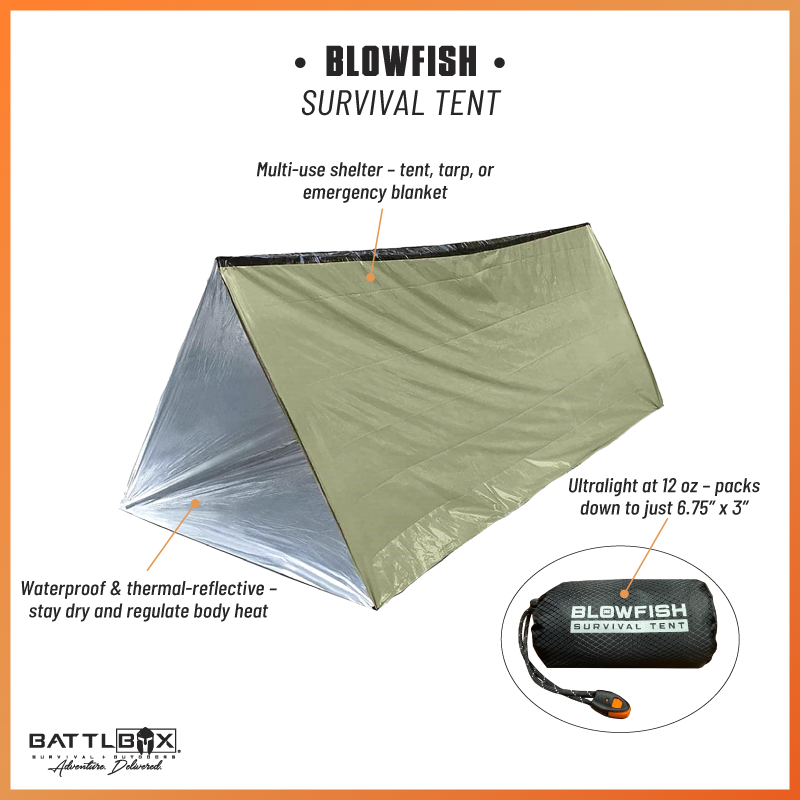 Battlbox | BlowFish Survival Tent - Battlbox.com