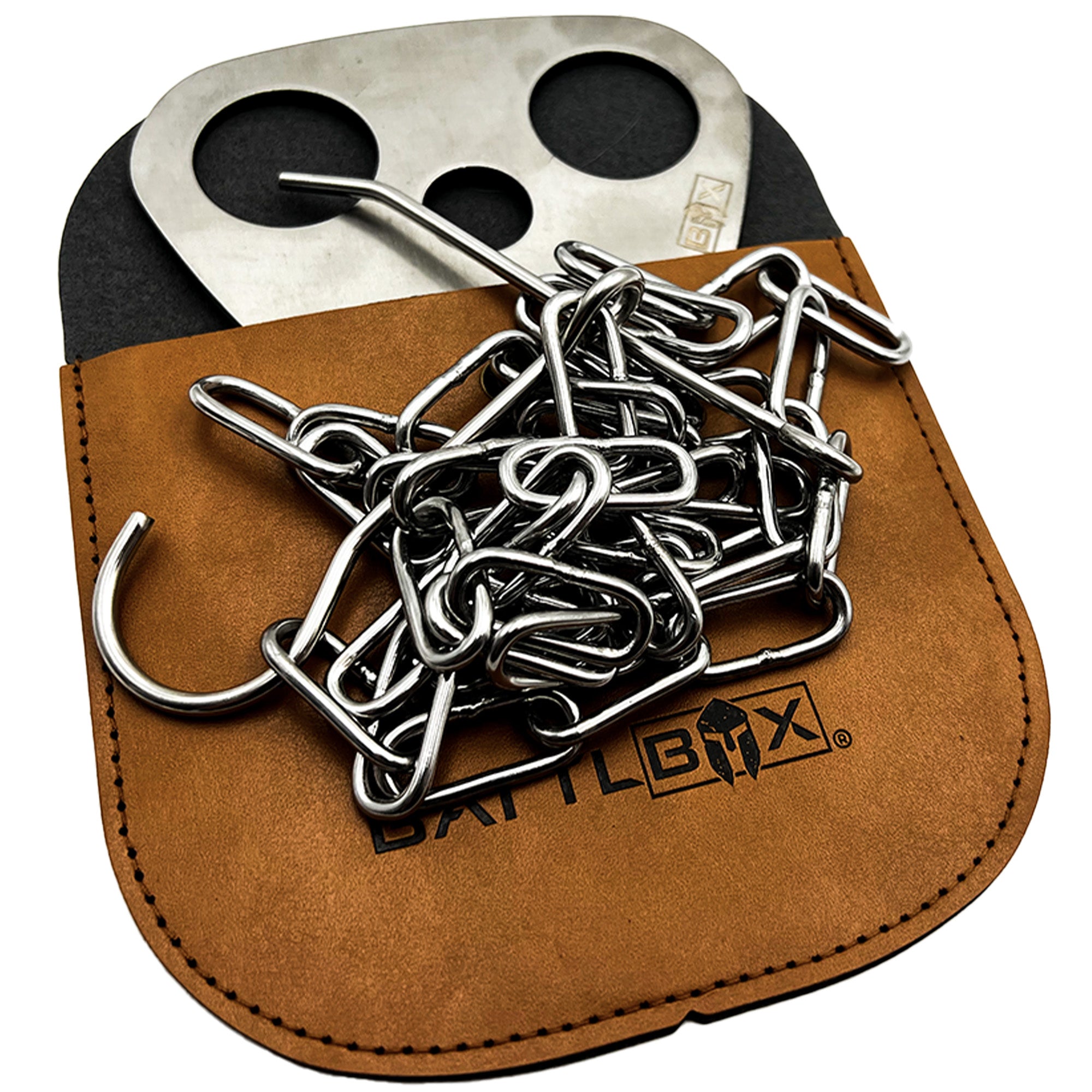 BattlBox Camping Tripod Board With Adjustable Chain & Hook - Battlbox.com