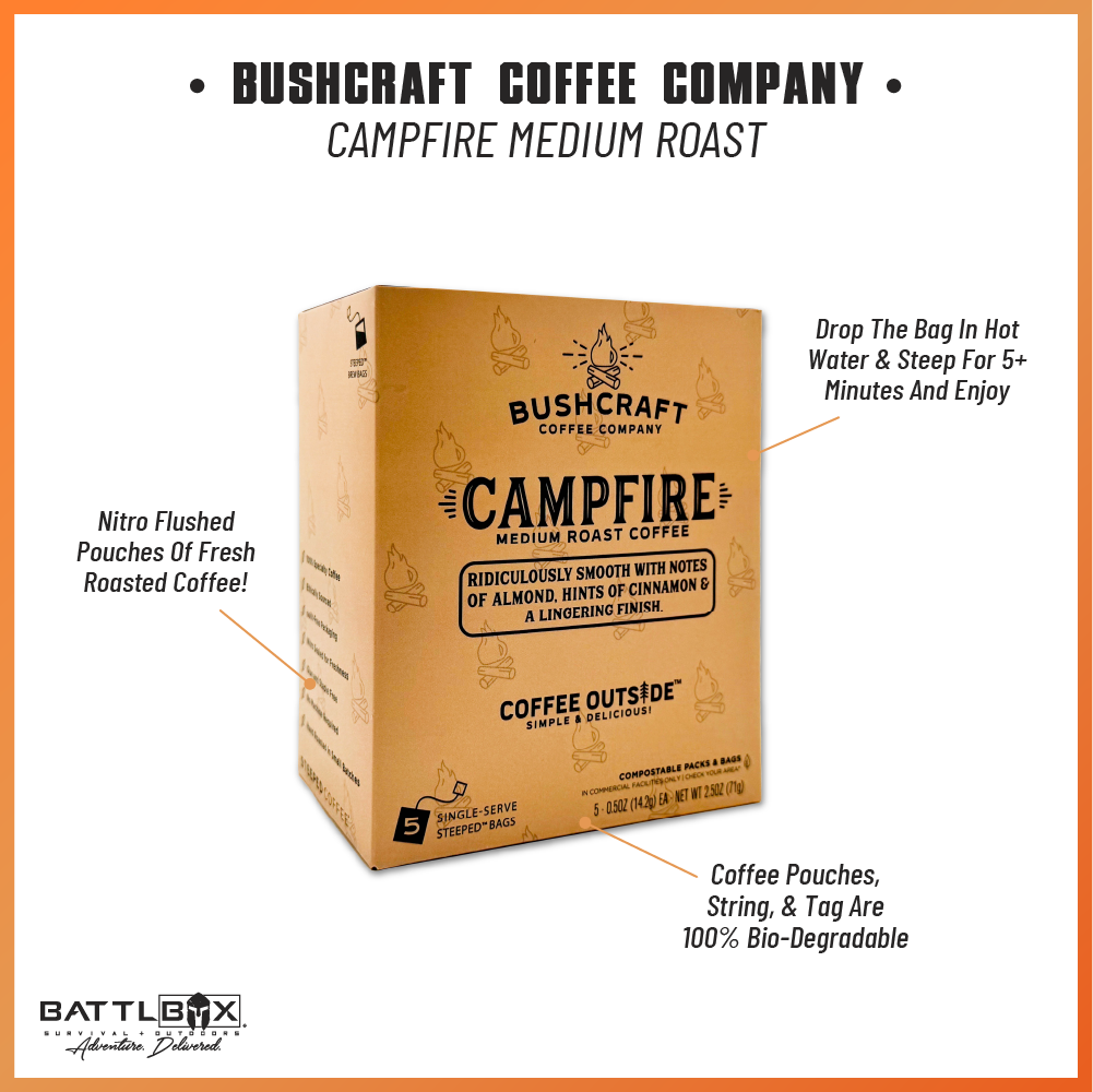 BattlBox | Bushcraft Coffee Company: Medium Roast - 5 pack - Battlbox.com