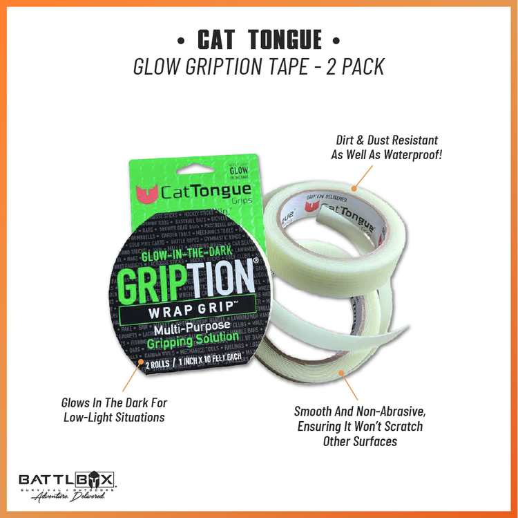 Battlbox | Cat Tongue Glow Gription Tape - 2 pack - Battlbox.com