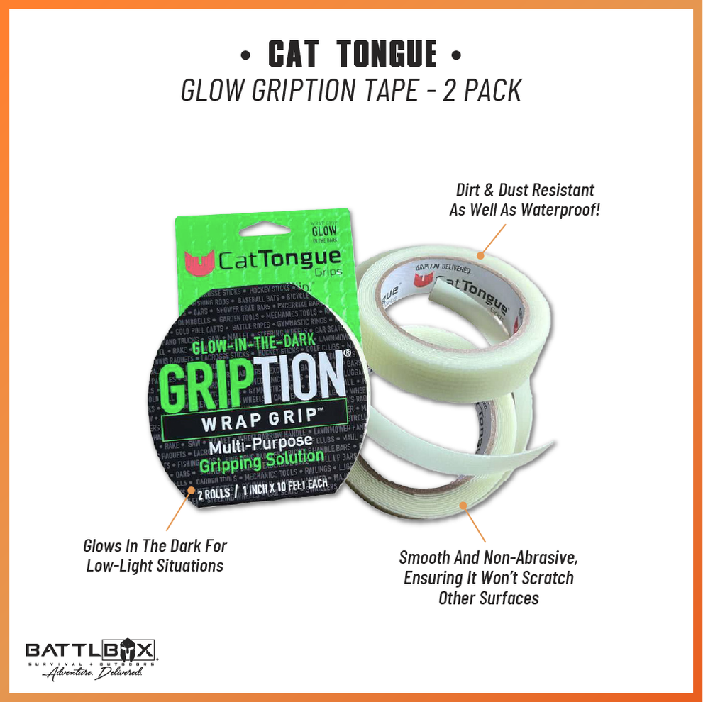 Battlbox | Cat Tongue Glow Gription Tape - 2 pack - Battlbox.com
