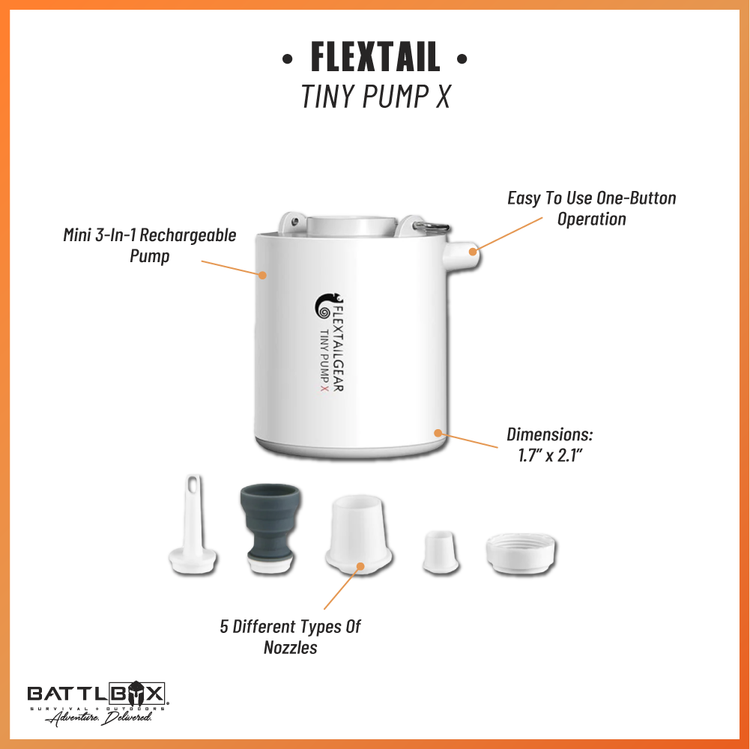 FLEXTAIL TINY PUMP X– WHITE - Battlbox.com