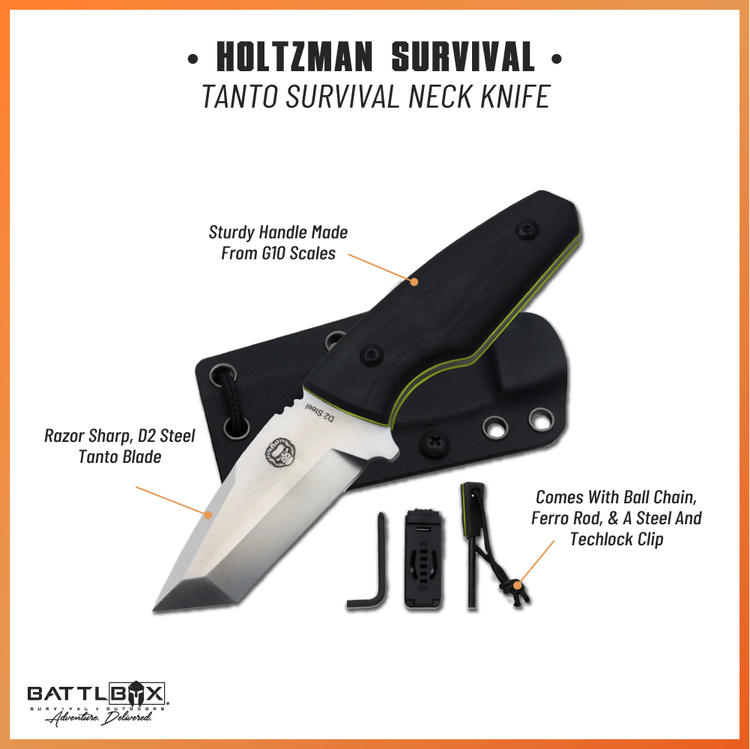 HOLTZMAN NECK KNIFE - Battlbox.com