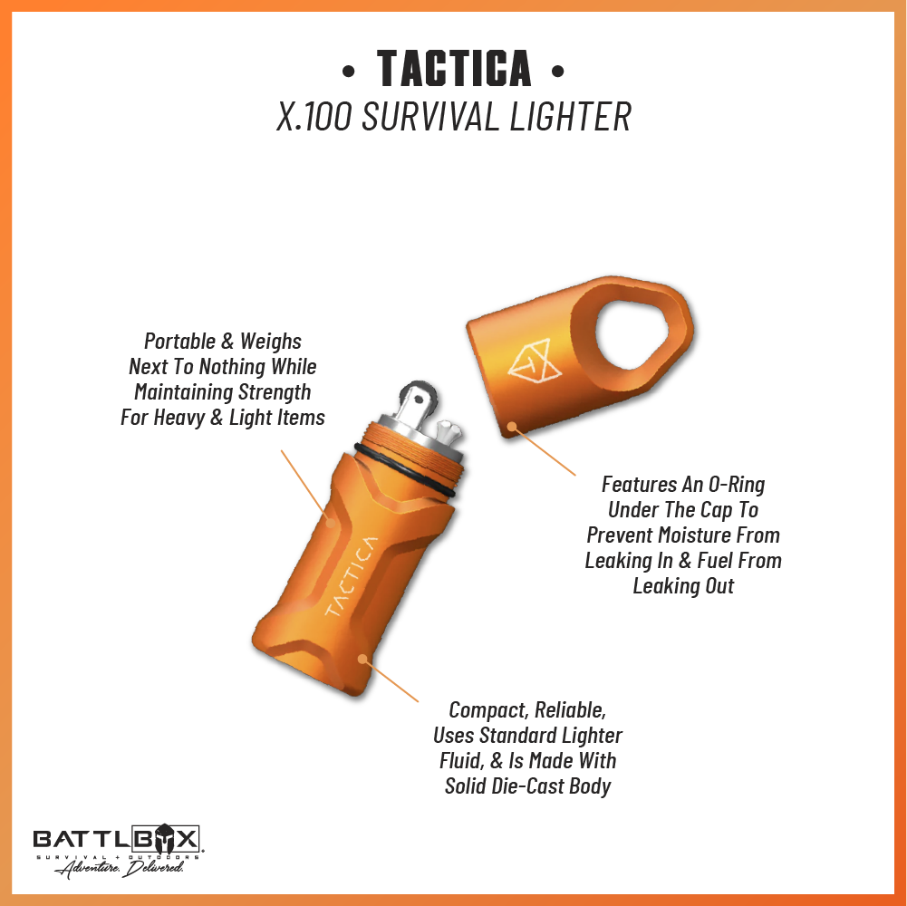 Battlbox | Tactica X.100 Survival Lighter - Battlbox.com