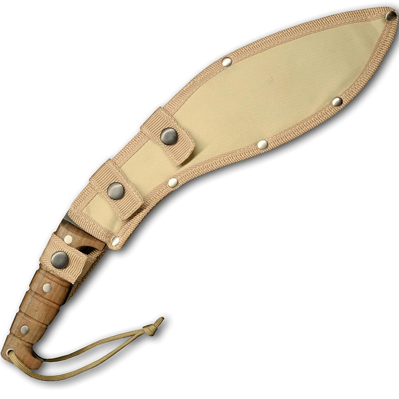 Expat Jaraca Fixed Blade, 1075 Black Powder Coated Blade, Walnut Handl ...