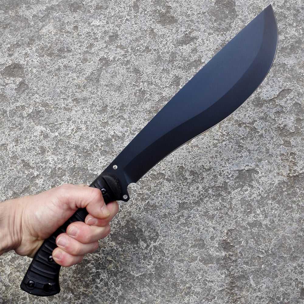 Fox Knives Jungle Bolo FX-695, High-Carbon Steel Fixed Blade, Black FR ...