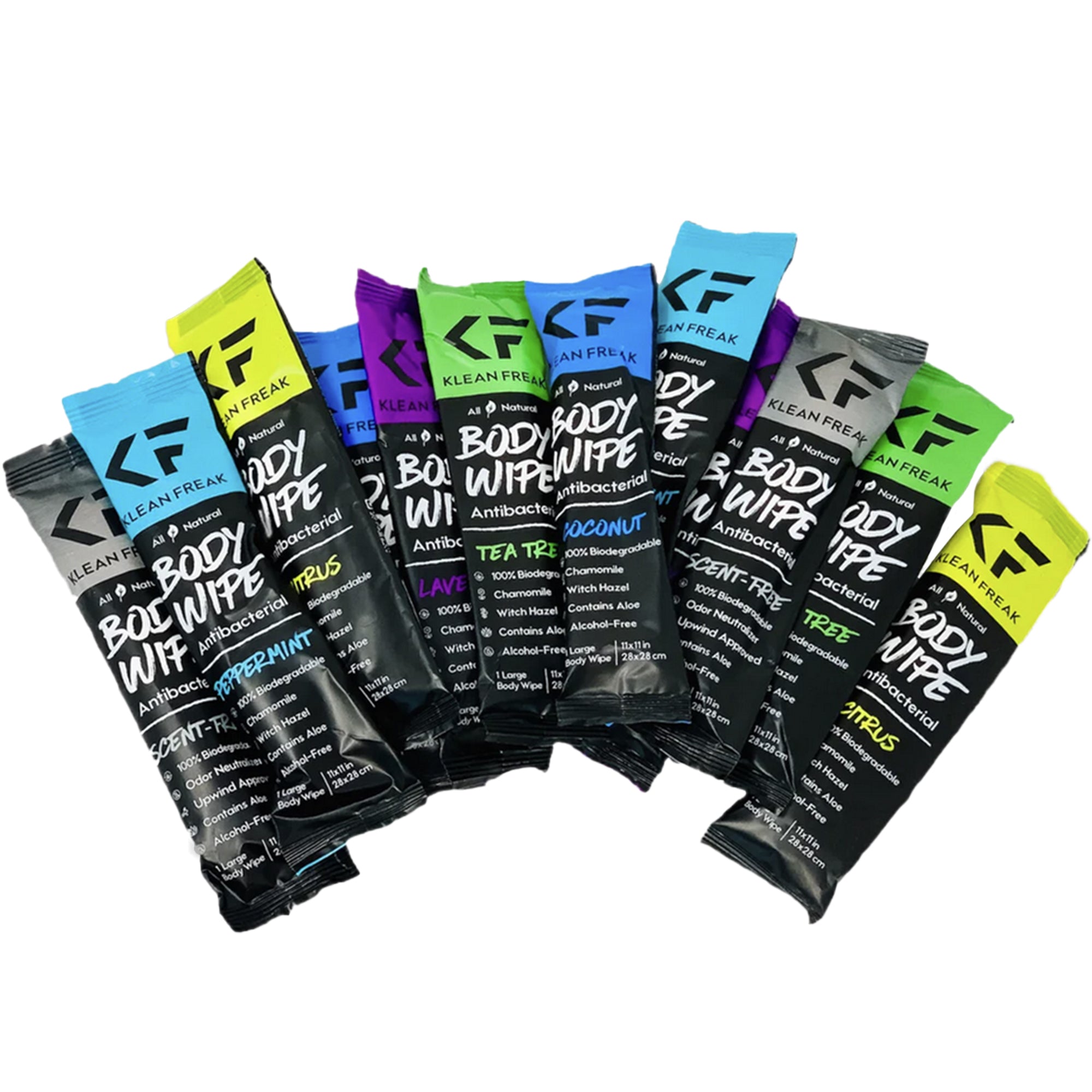 Klean Freak Body Wipes - 12 Pack Assorted - Battlbox.com