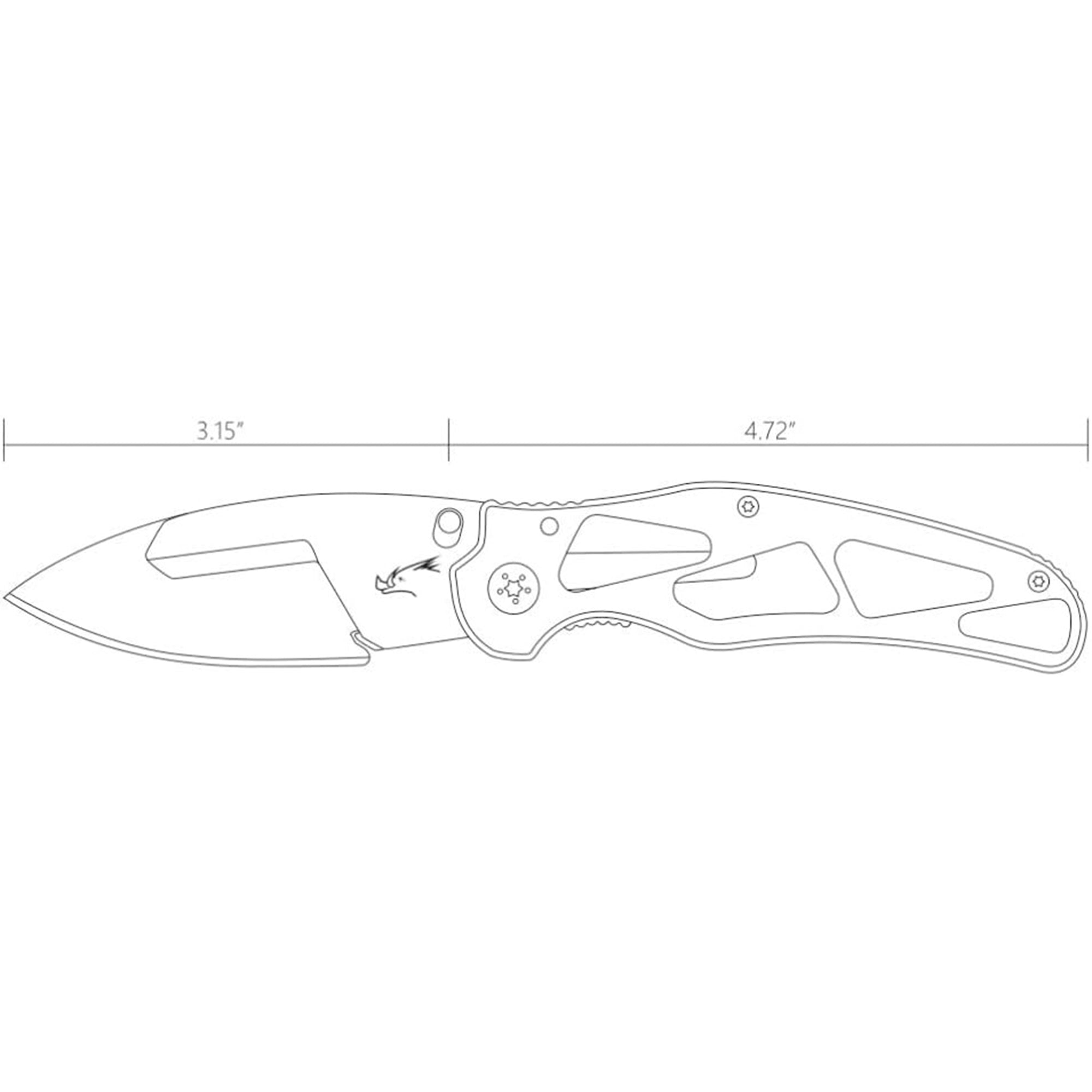 RAZORBACK Signature Folding Knife, 9 Interchangeable Blades - Battlbox.com