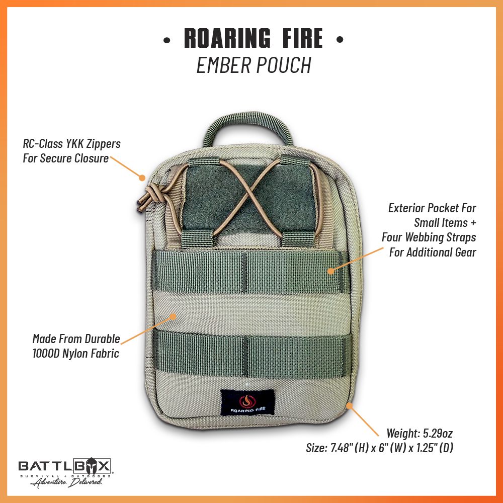Roaring Fire Ember Pouch - Battlbox.com
