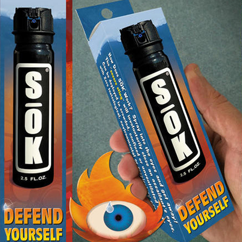 SOK Blue Line Non-Lethal Self Defense Spray - Battlbox.com