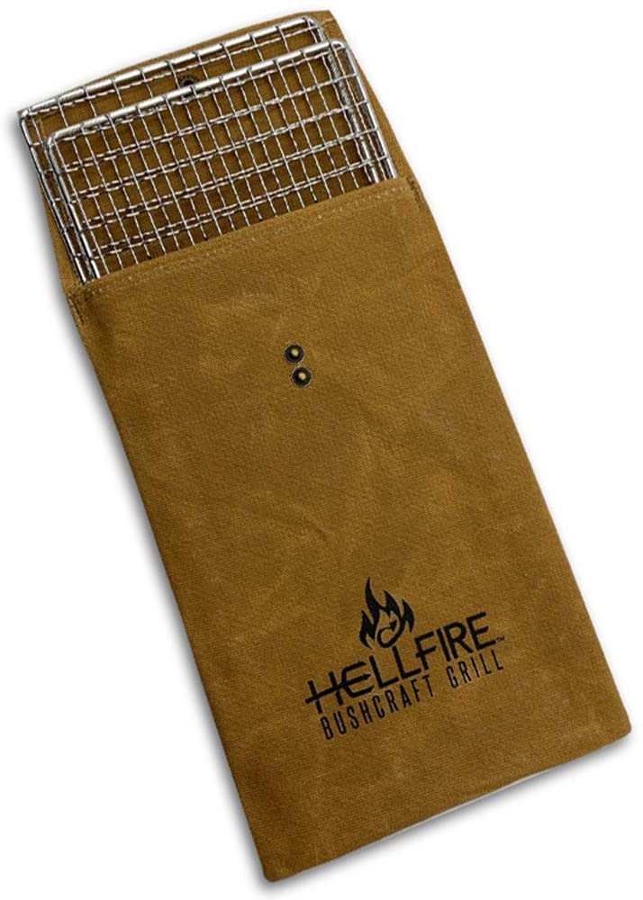 HellFire Bushcraft Stainless Steel Grill Set - Battlbox.com