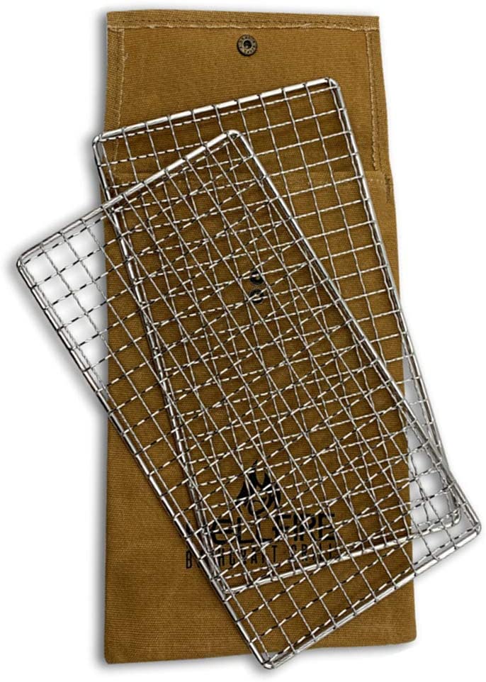 HellFire Bushcraft Stainless Steel Grill Set - Battlbox.com