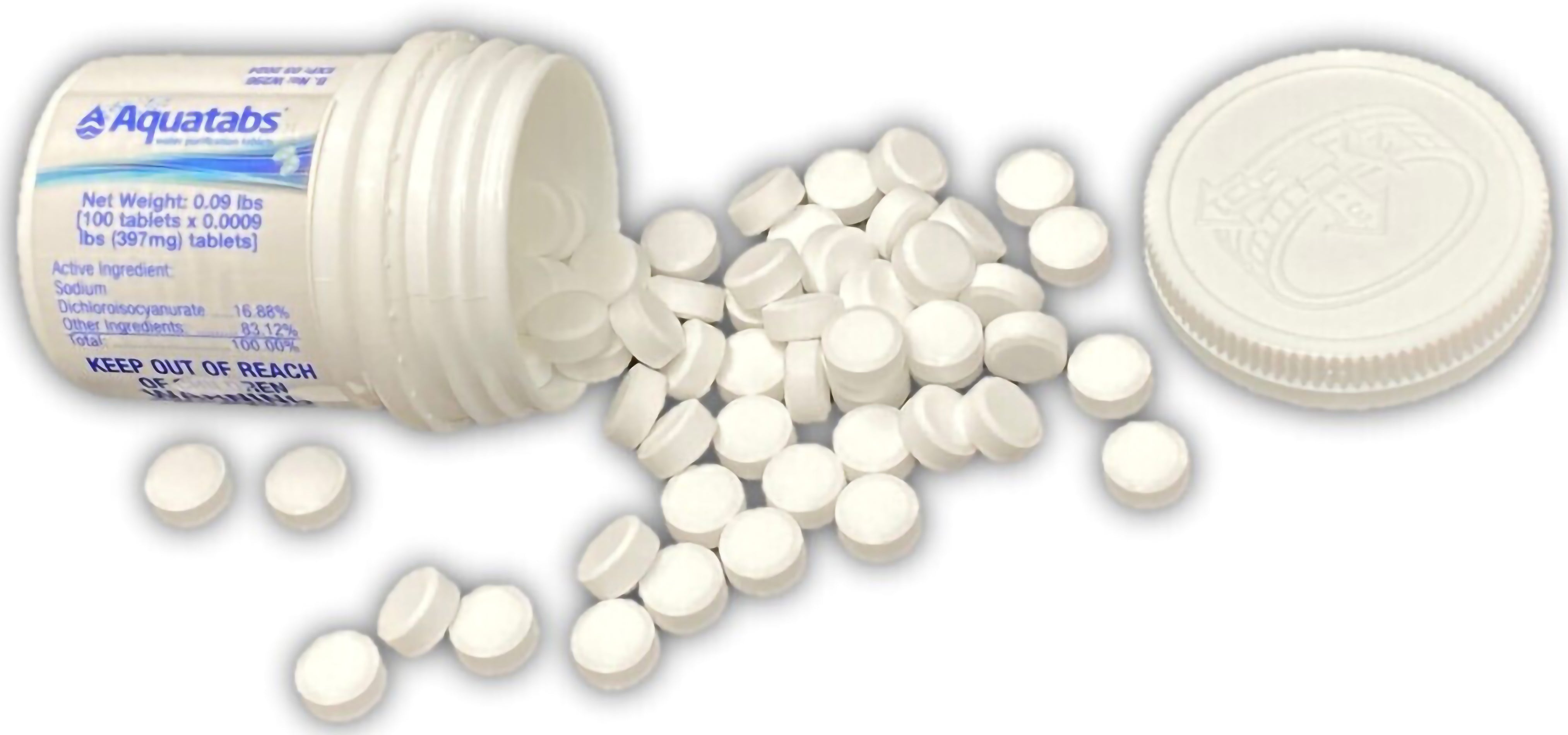 Aquatabs 397mg Tablets - 100 Pack - Battlbox.com