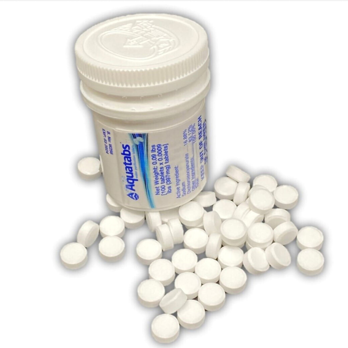 Aquatabs 397mg Tablets - 100 Pack - Battlbox.com