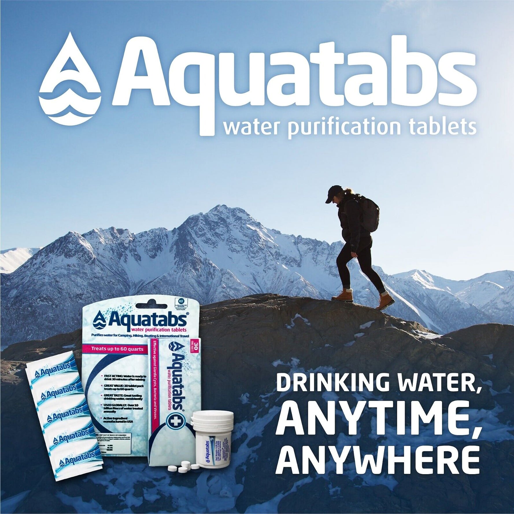 Aquatabs 397mg Tablets - 100 Pack - Battlbox.com