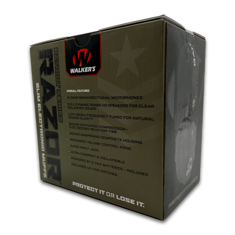 BattlBox Limited Edition Razor Patriot Series Electronic Ear Muffs - Battlbox.com