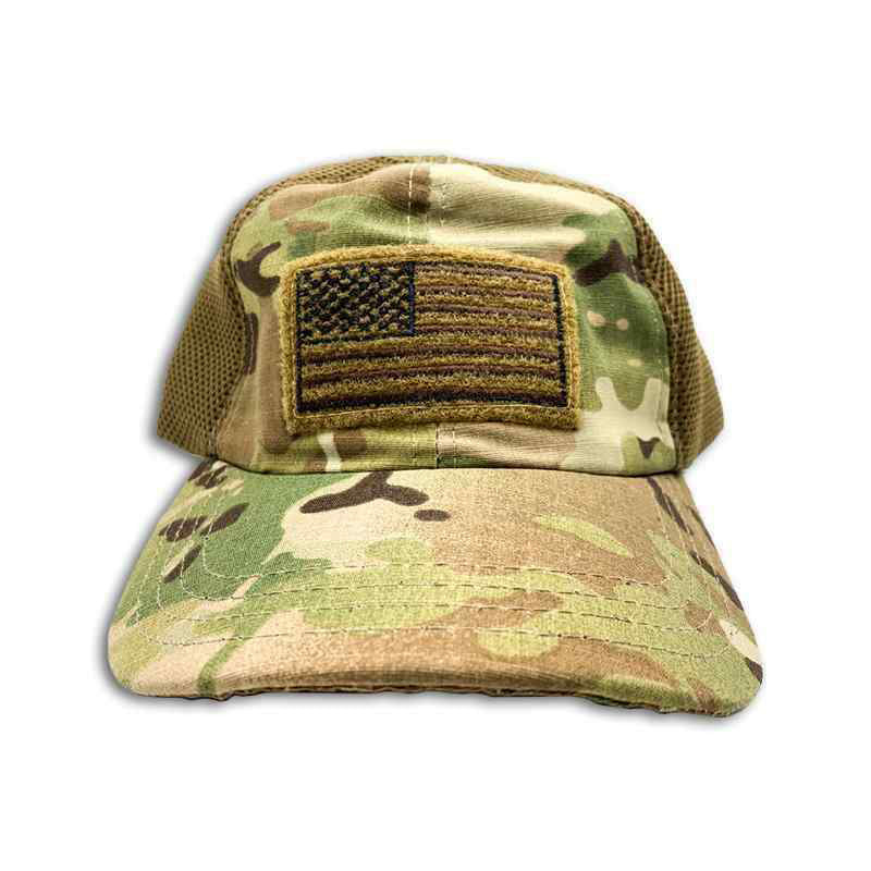 American Made Multicam Mesh Back Patch Hat - Battlbox.com