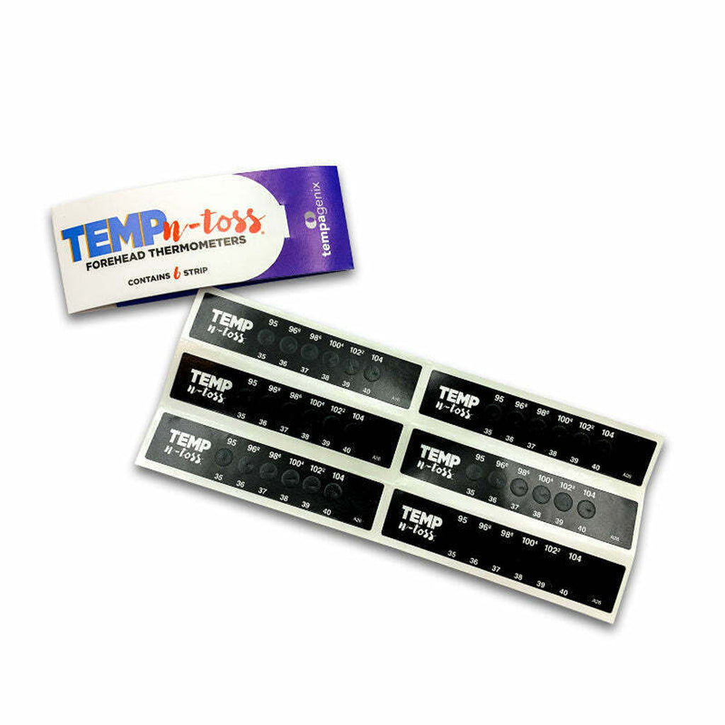 Temp-N-Toss Disposable Forehead Thermometer Strips - Battlbox.com